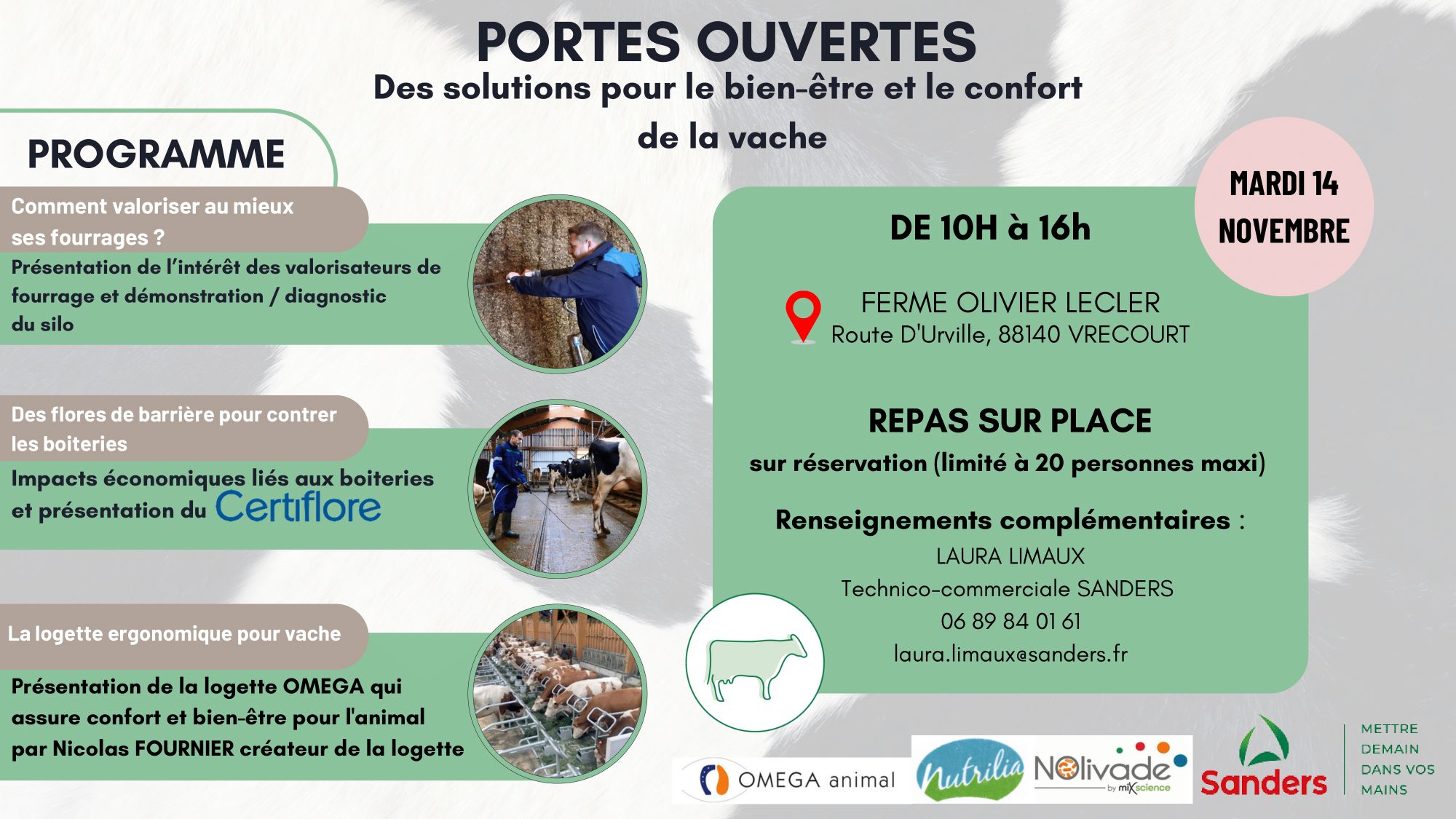 PORTES OUVERTES - La logette ergonomique Omega Animal pour vache ...